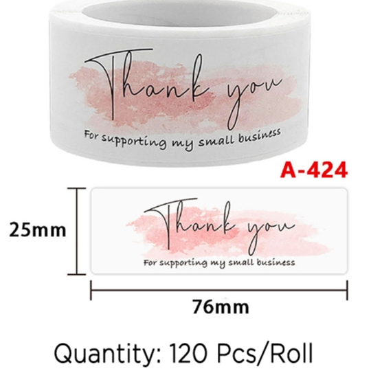 Hari Raya Ramadan Aidilfitri Thank You Sticker Label Pelekat Bulat ...