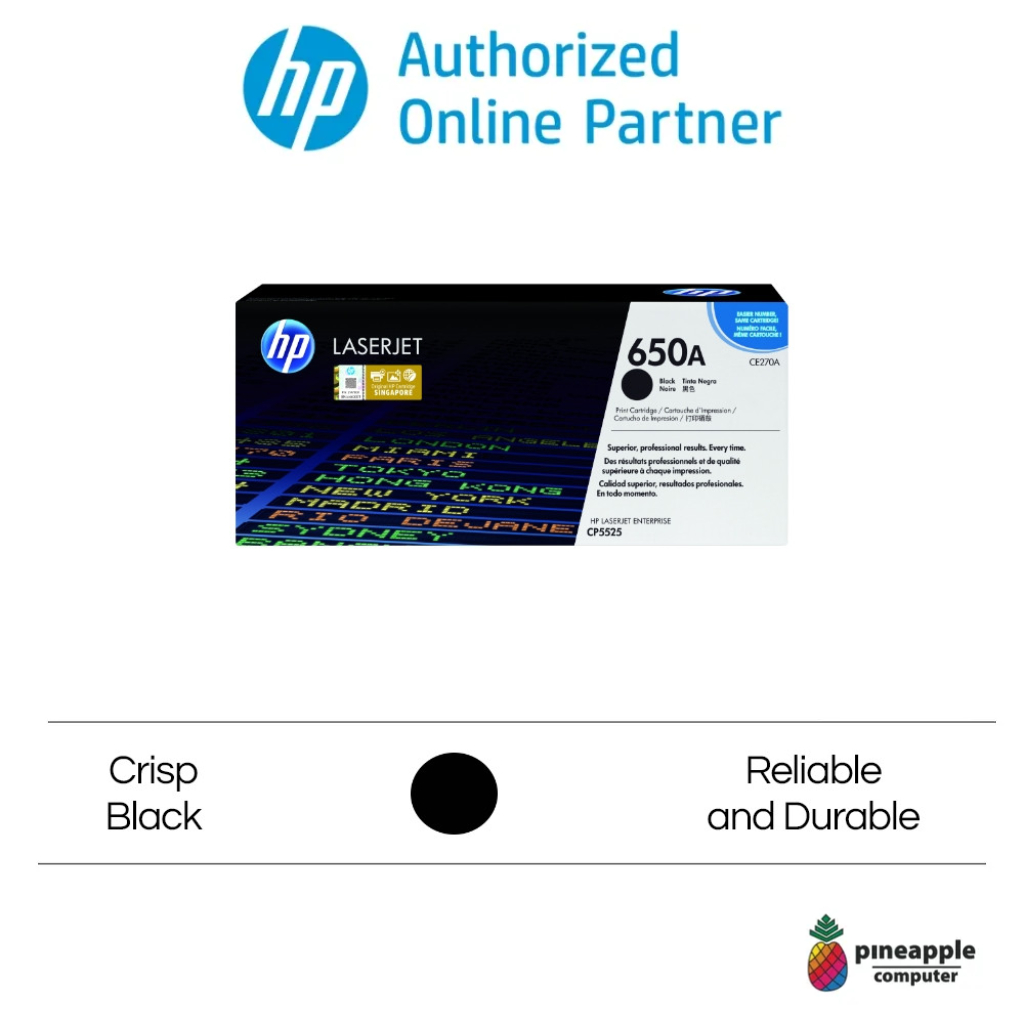 HP 650A Cyan Magenta Yellow Black Original LaserJet Toner Cartridge For ...