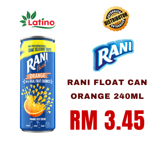 Rani Float Can Juice 240ml-Peach/Mango/Strawberry & Banana/Cocktail ...