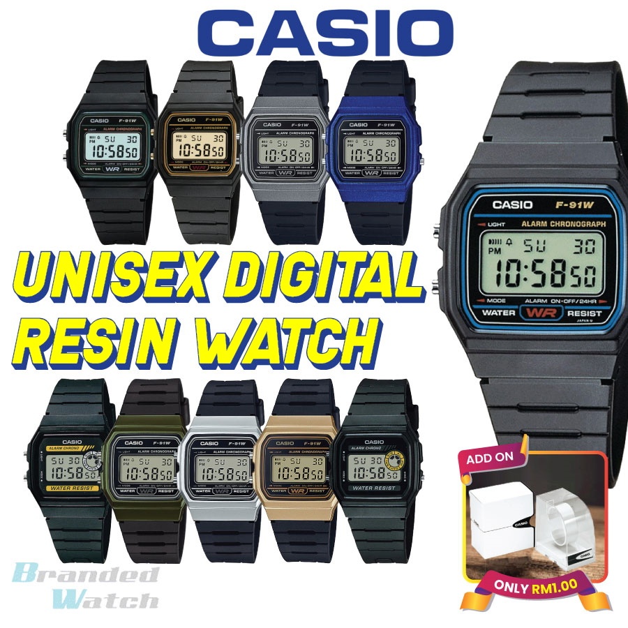 F-91W-1D F-91WM-1B WATCH UNISEX WATCH VINTAGE SERIES RETRO DIGITAL ...