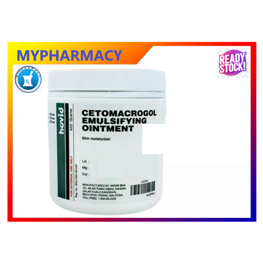 Hovid Cetomacrogol Emulsifying Ointment 450g | Shopee Malaysia