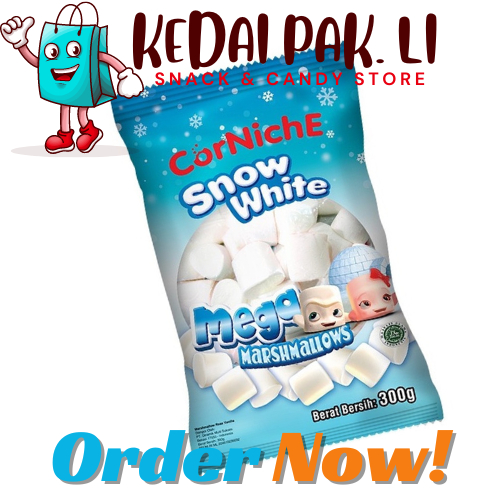 [KPL] Corniche Mega Snow White Marshmallow (Fat Free) 300g | Shopee Malaysia