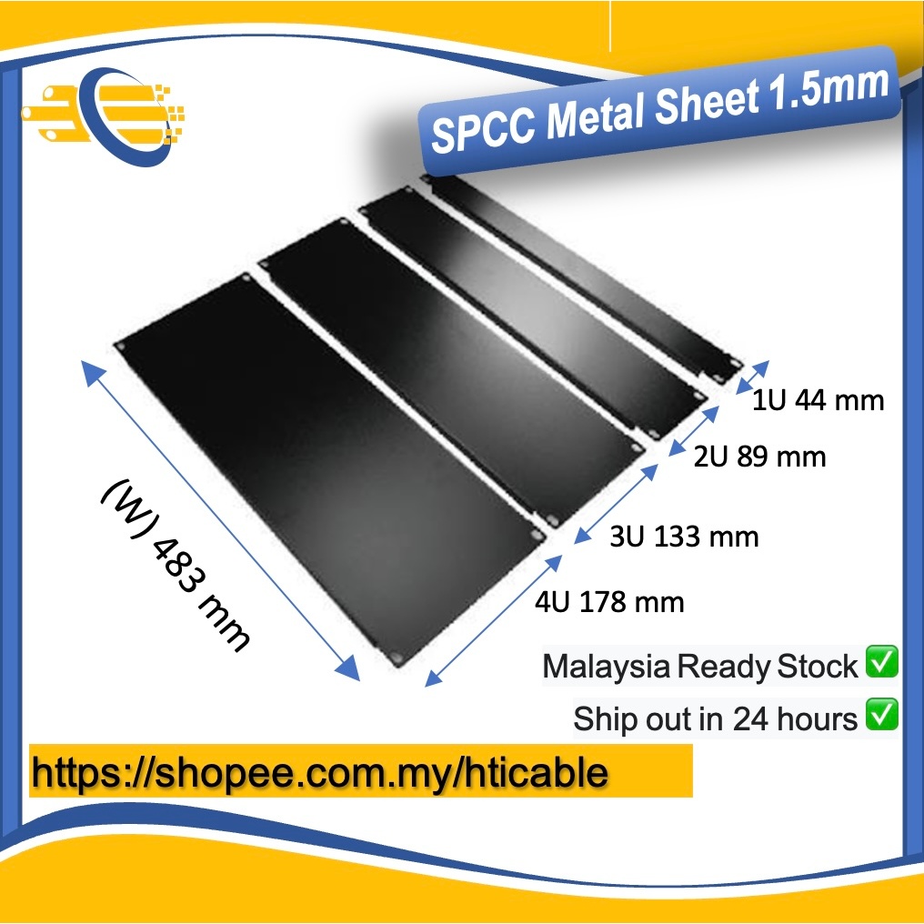 19'' Inch Server Rack Blank Panel 1U, 2U, 3U, 4U | Shopee Malaysia