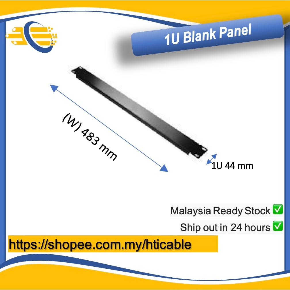 19'' Inch Server Rack Blank Panel 1U, 2U, 3U, 4U | Shopee Malaysia