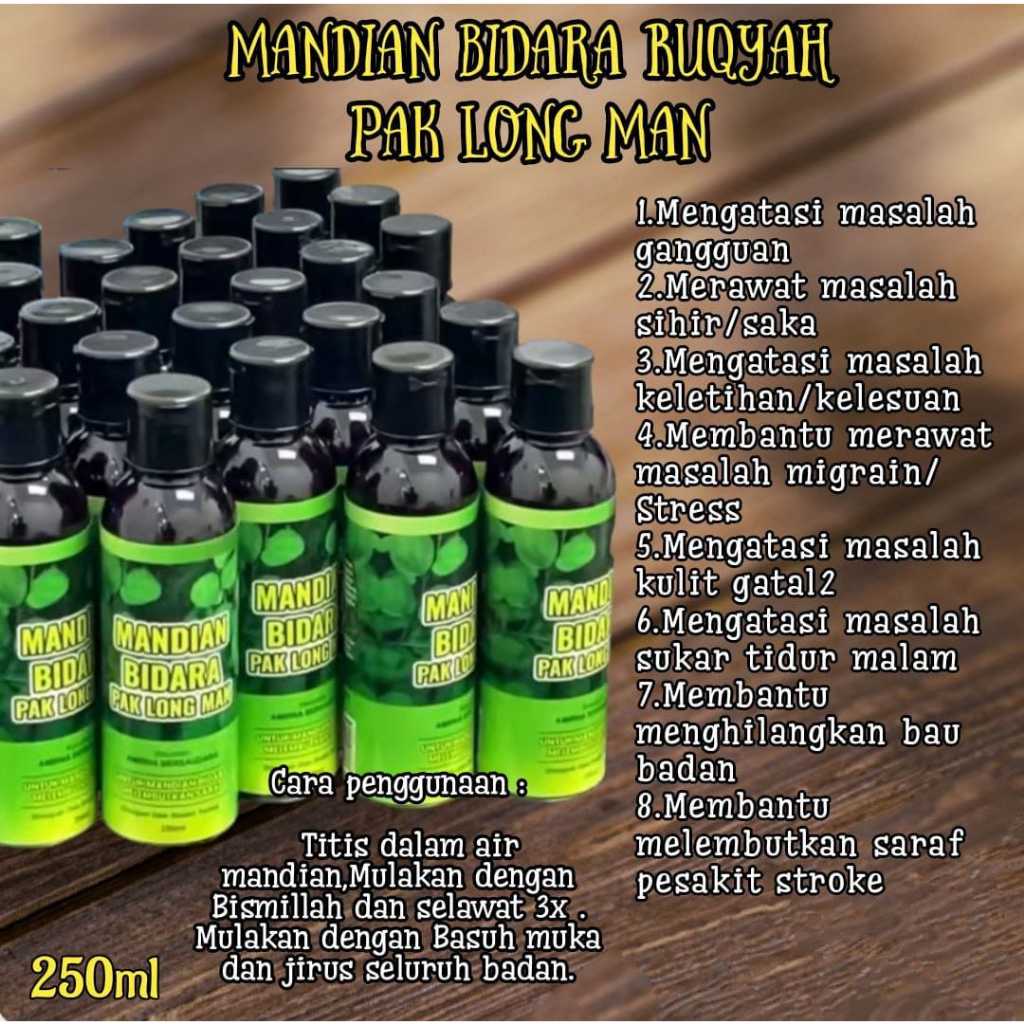 Mandian Bidara Pak Lon Man (250 ML) | Shopee Malaysia