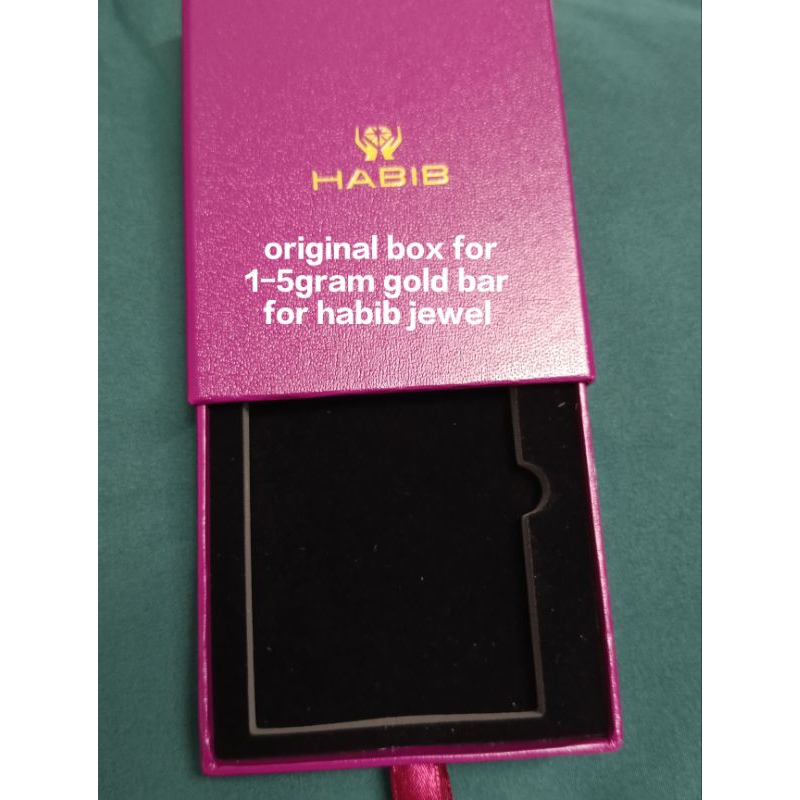 ORIGINAL HABIB 0.25 - 5 GRAM GOLD BAR BOX (10CM X8CM) | Shopee Malaysia