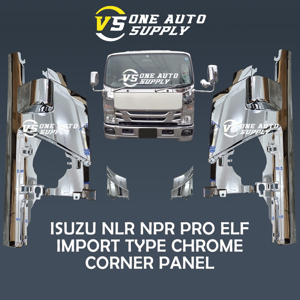 ISUZU NLR NPR PRO ELF 1,3TON IMPORT TYPE CHROME CORNER PANEL KROME PIPI ...