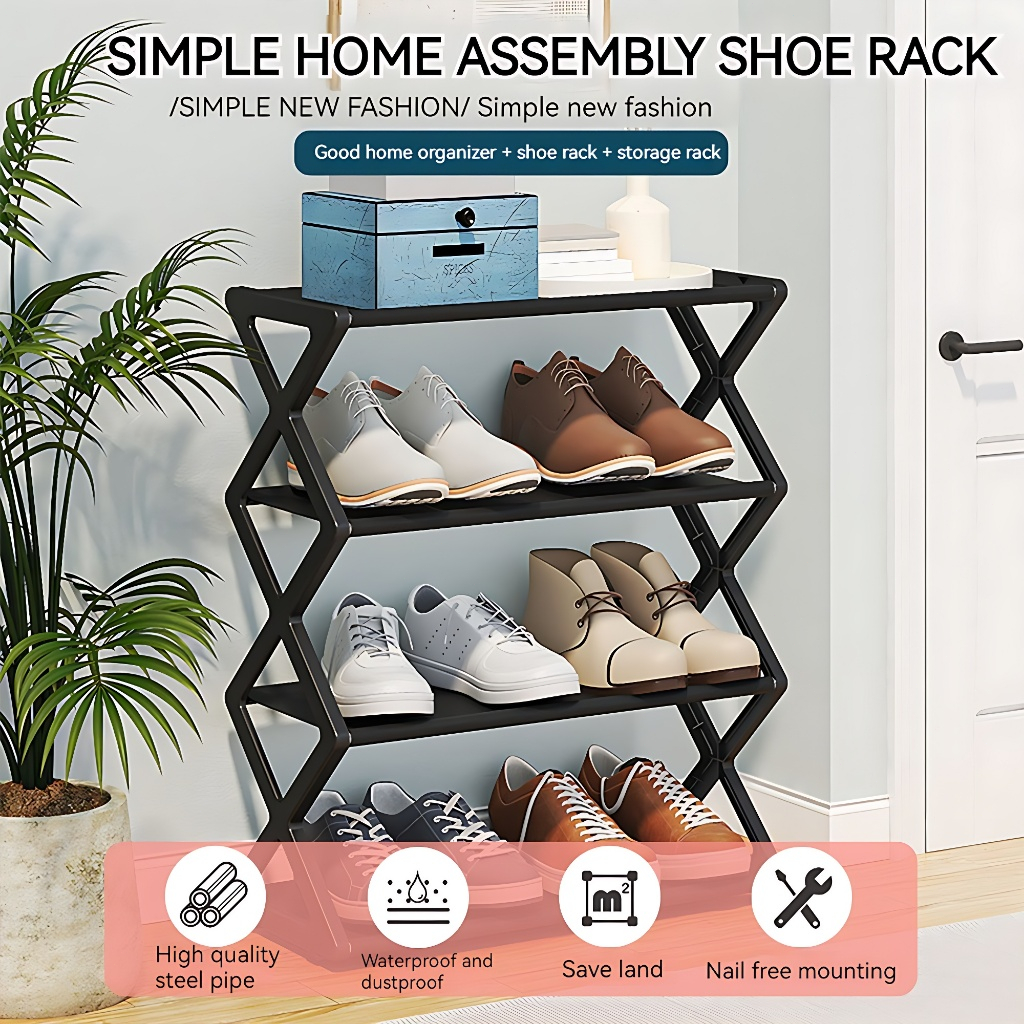 4-Layer Shoe Rack Multi-Layer Shoe Storage Rack Dustproof Shoe Rack ...