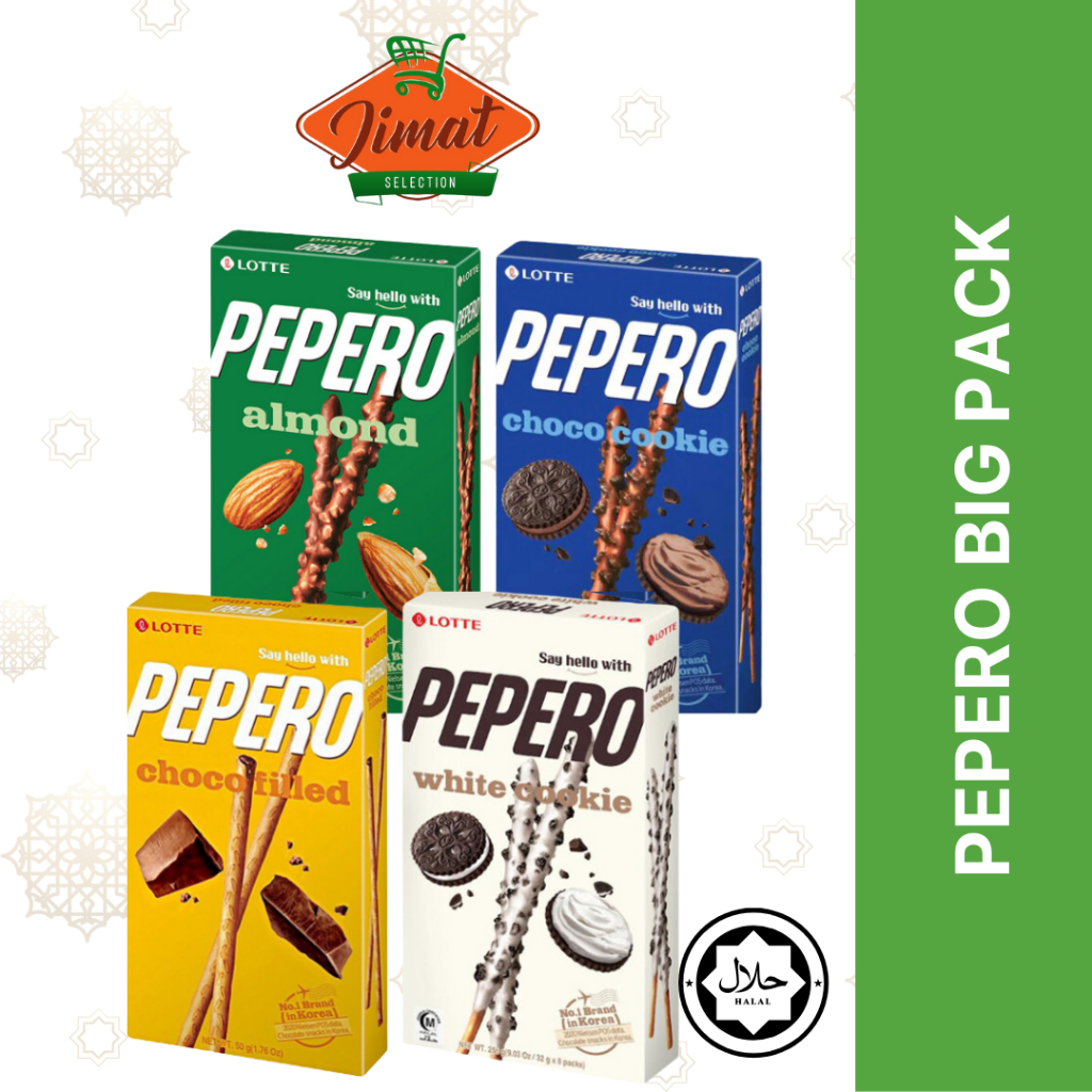 Pepero Big Pack - 32g x 8 packs (256g) | Shopee Malaysia