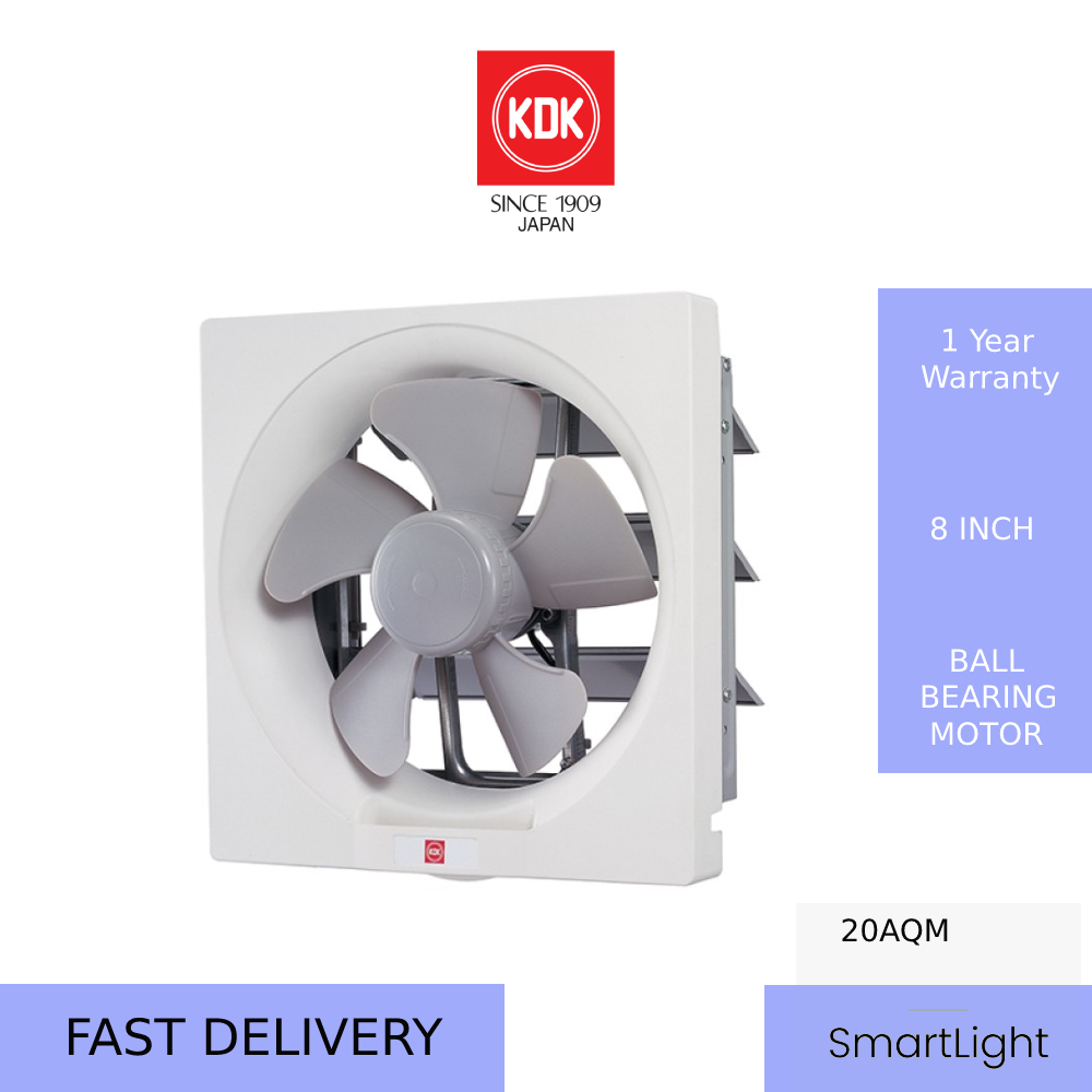 KDK Wall /Ceiling Exhaust Fan 20AQM 25AQM 30AQM 8" 10" 12" FV-20AUM ...