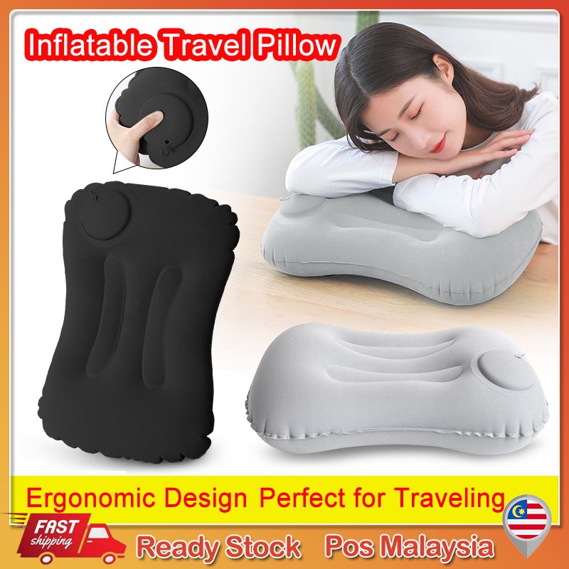 Inflatable Travel Pillow Press Type Pillows Neck Pillow U-Shaped ...