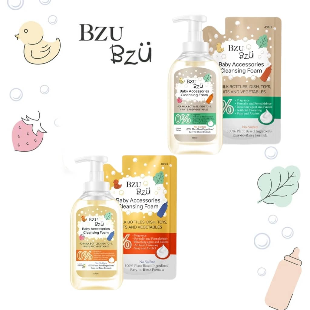 BZU BZU Baby Accessories Foaming Cleanser Non-Flavour / Lemon Flavour ...
