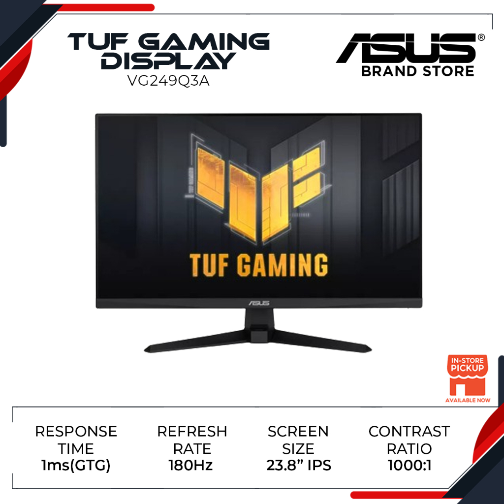ASUS TUF GAMING VG249Q3A 23.8″ FHD GAMING MONITOR BLACK | Shopee Malaysia