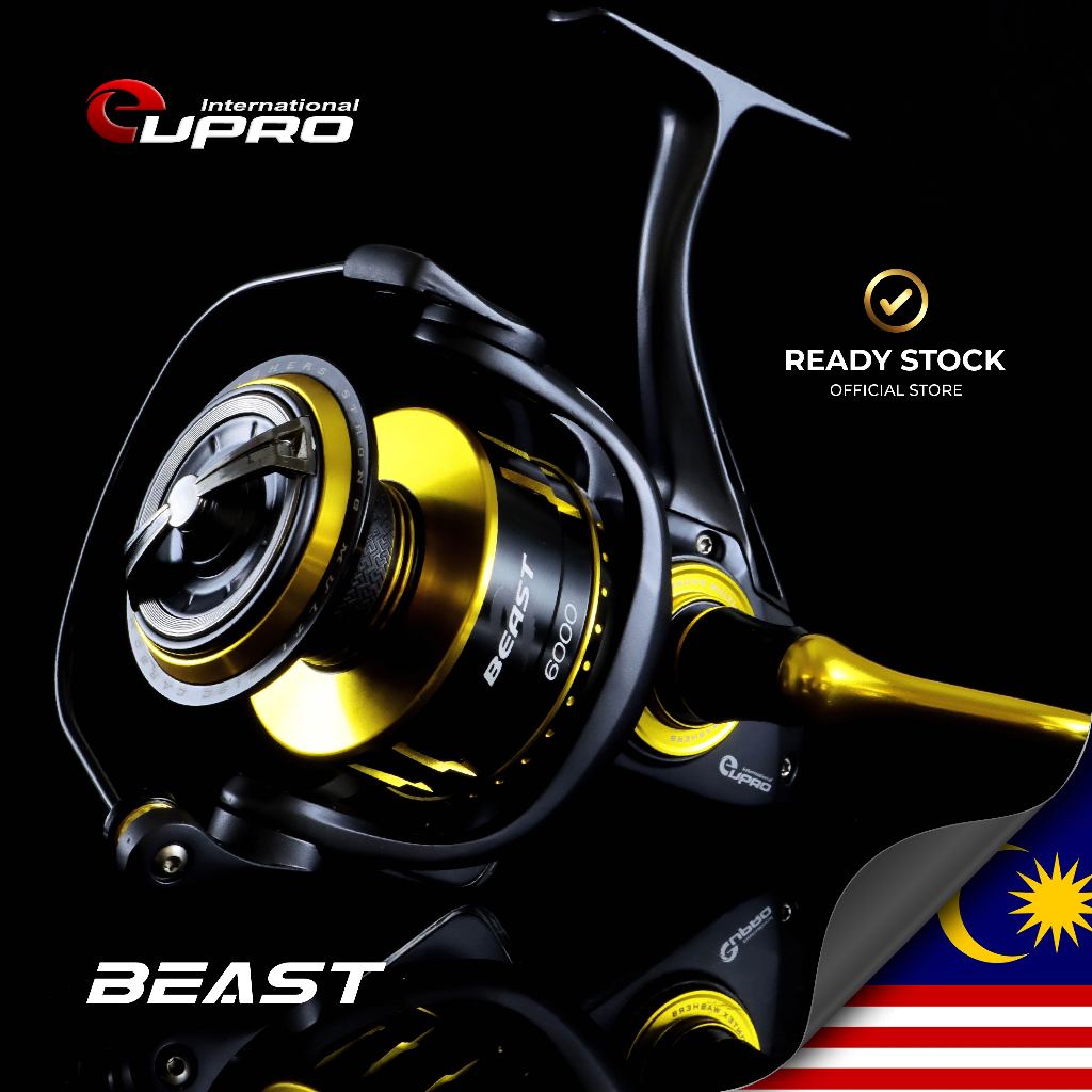Eupro Spinning Reel Beast 3000 / 4000 / 5000 / 6000 | Shopee Malaysia