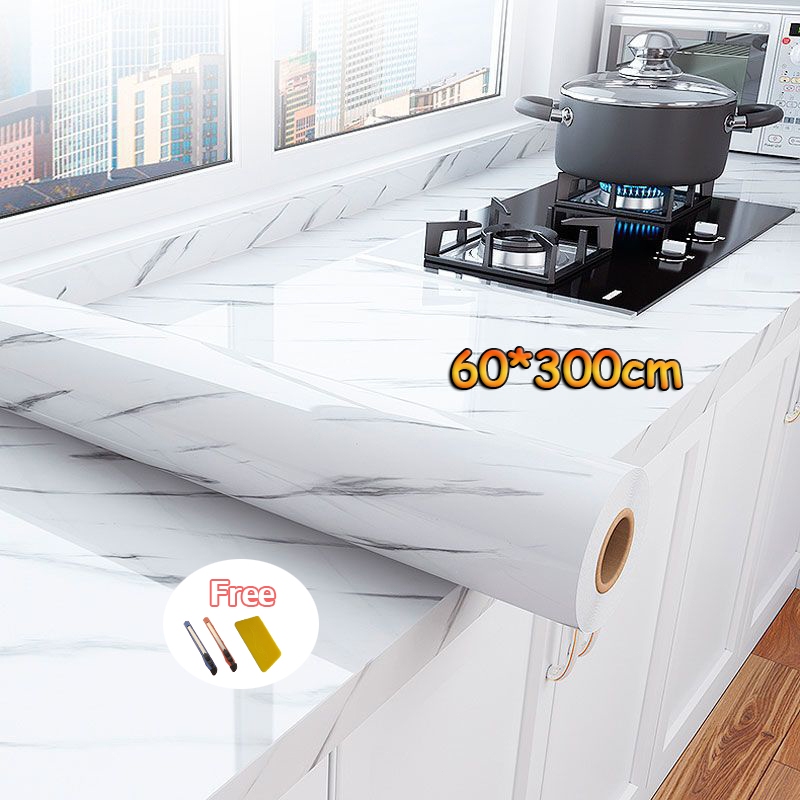 Ready Stock-Kitchen Waterproof And Oil-Proof Stickers Wall Self ...