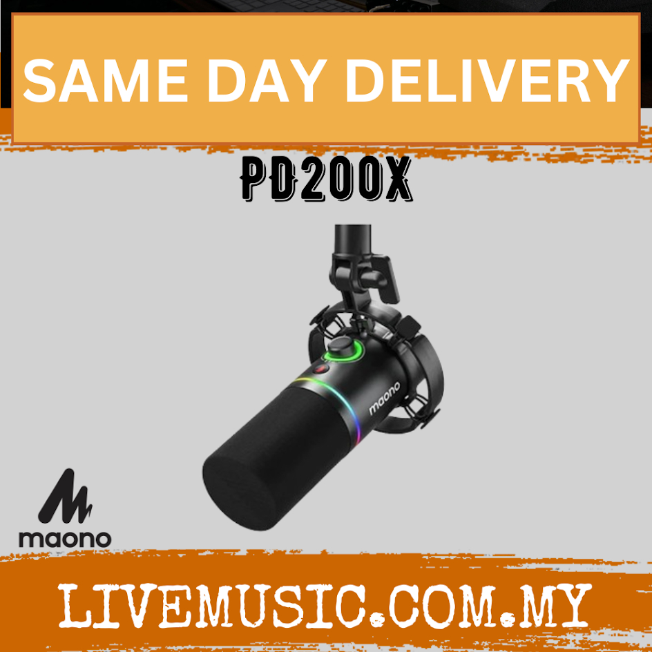 MAONO PD200X USB/XLR Dynamic Microphone - White / Black ( PD-200X / PD ...