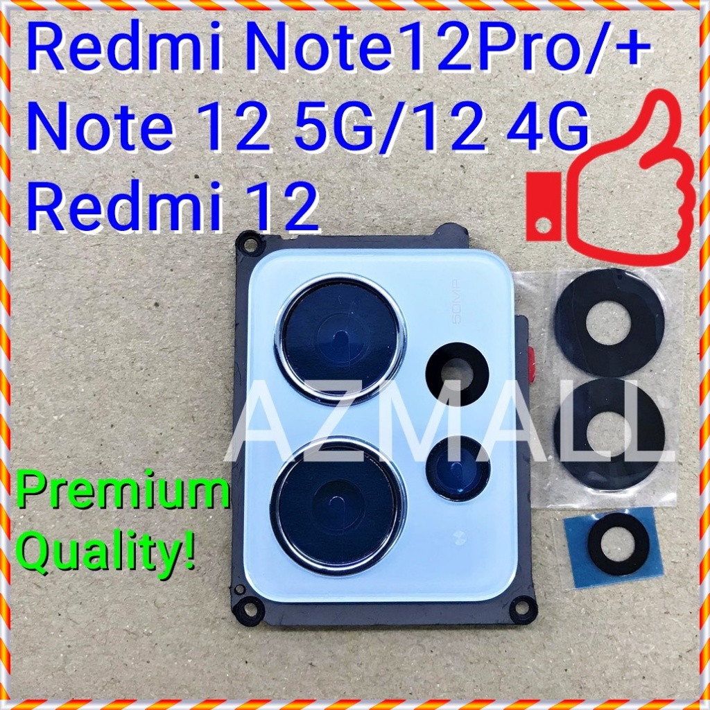 (3 Color) NEW ORI Rear Camera Lens Glass Cover with Frame for XIAOMI ...