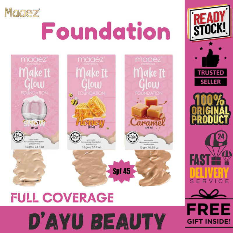 Maaez foundation READY STOCK 💯original hq | Shopee Malaysia