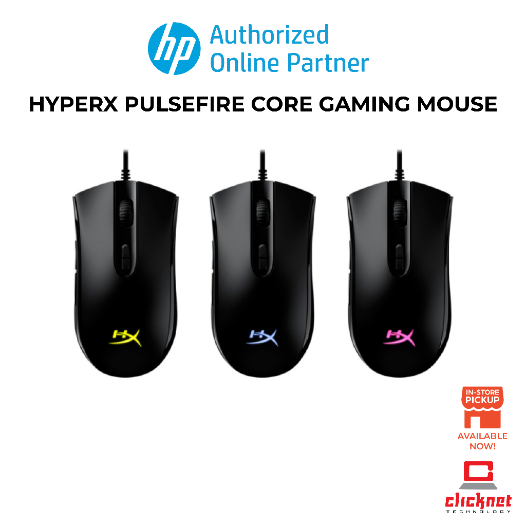 HyperX Pulsefire Core - Gaming Mouse (Black)-4P4F8AA | Shopee Malaysia