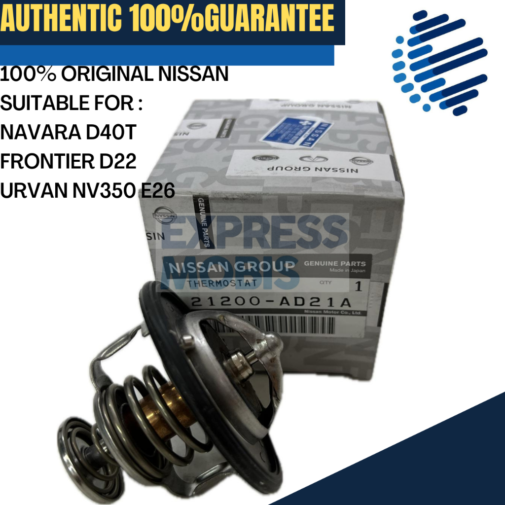 100% ORIGINAL NISSAN THERMOSTAT (82.0) 21200-AD21A NAVARA D40T FRONTIER ...