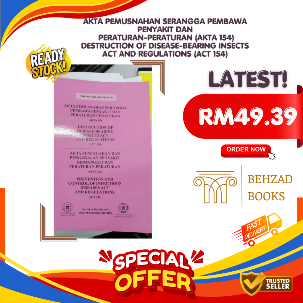 Akta Pemusnahan Serangga Pembawa Penyakit Dan Peraturan Akta 154 ...
