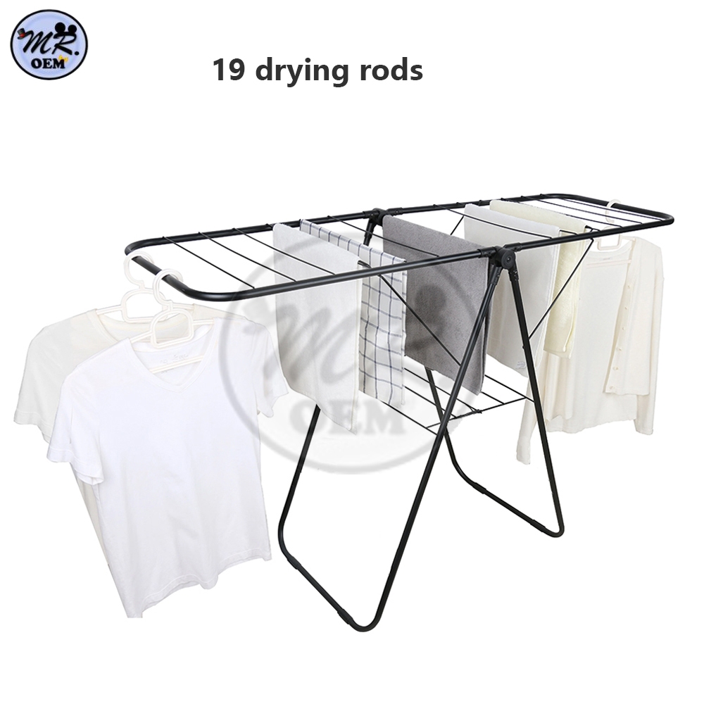 MR OEM Laundry Drying Rack Double Layer Butterfly Foldable Clothes ...