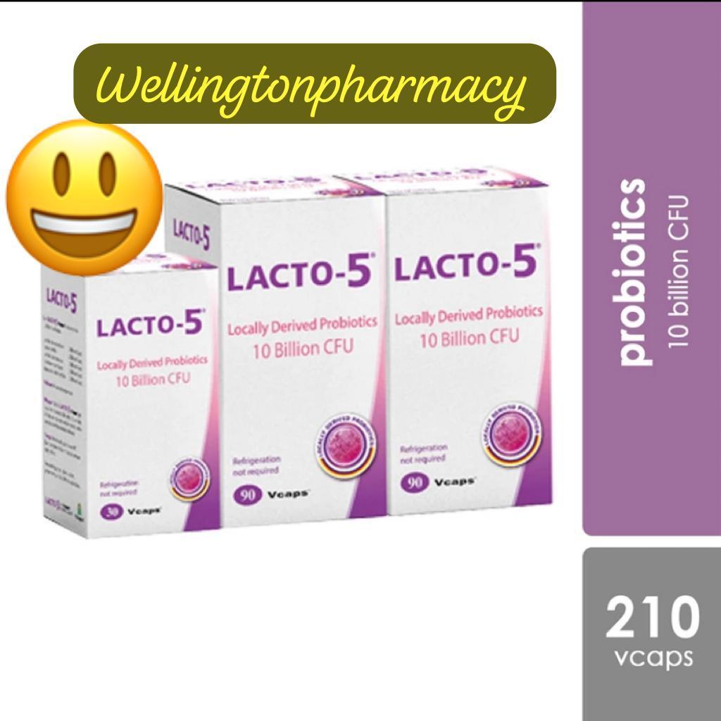 [Pharmacy Stock] Lacto-5 Probiotics For Digestion System (2X90's+30's ...