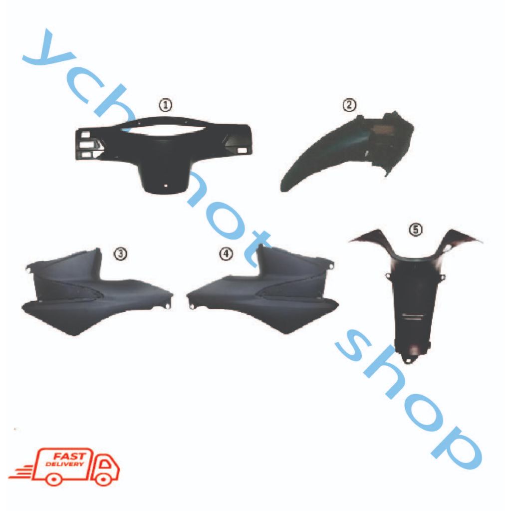HONDA WAVE 100 R WAVE100R WAVE100 R Cover Inner Set KAVER HITAM CAVER ...