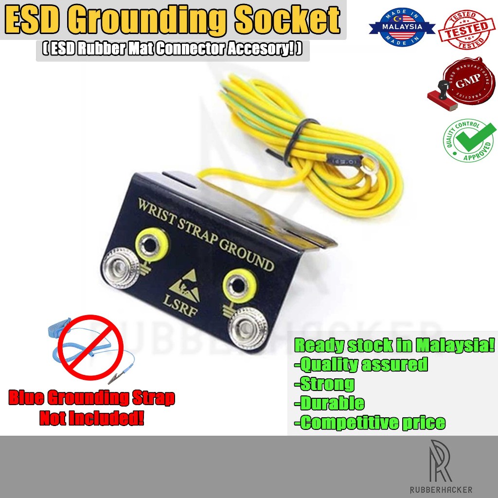 ESD Ground Socket Plug For Anti Static Grounding Strap | Shopee Malaysia