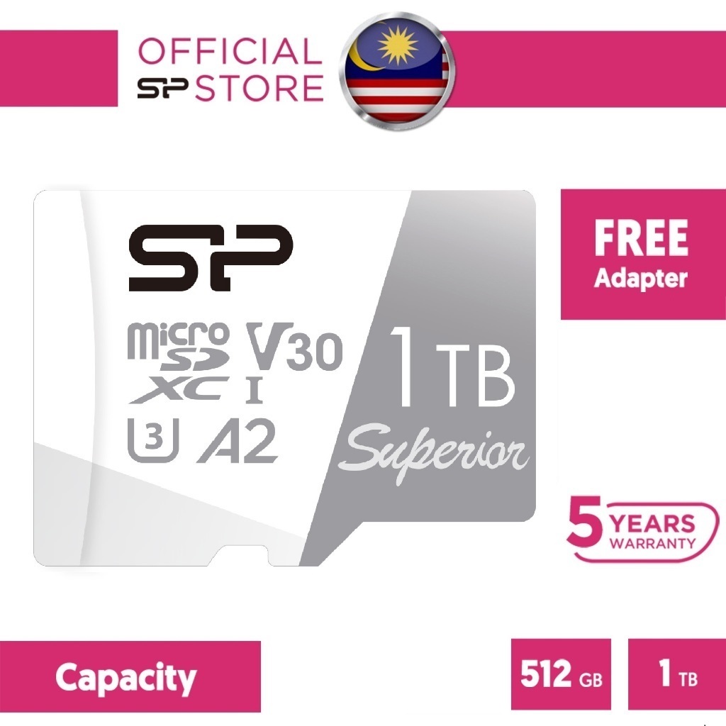 Silicon Power Micro SD Memory Card Class 10 UHS-I U3 A2 V30 4K 1TB ...
