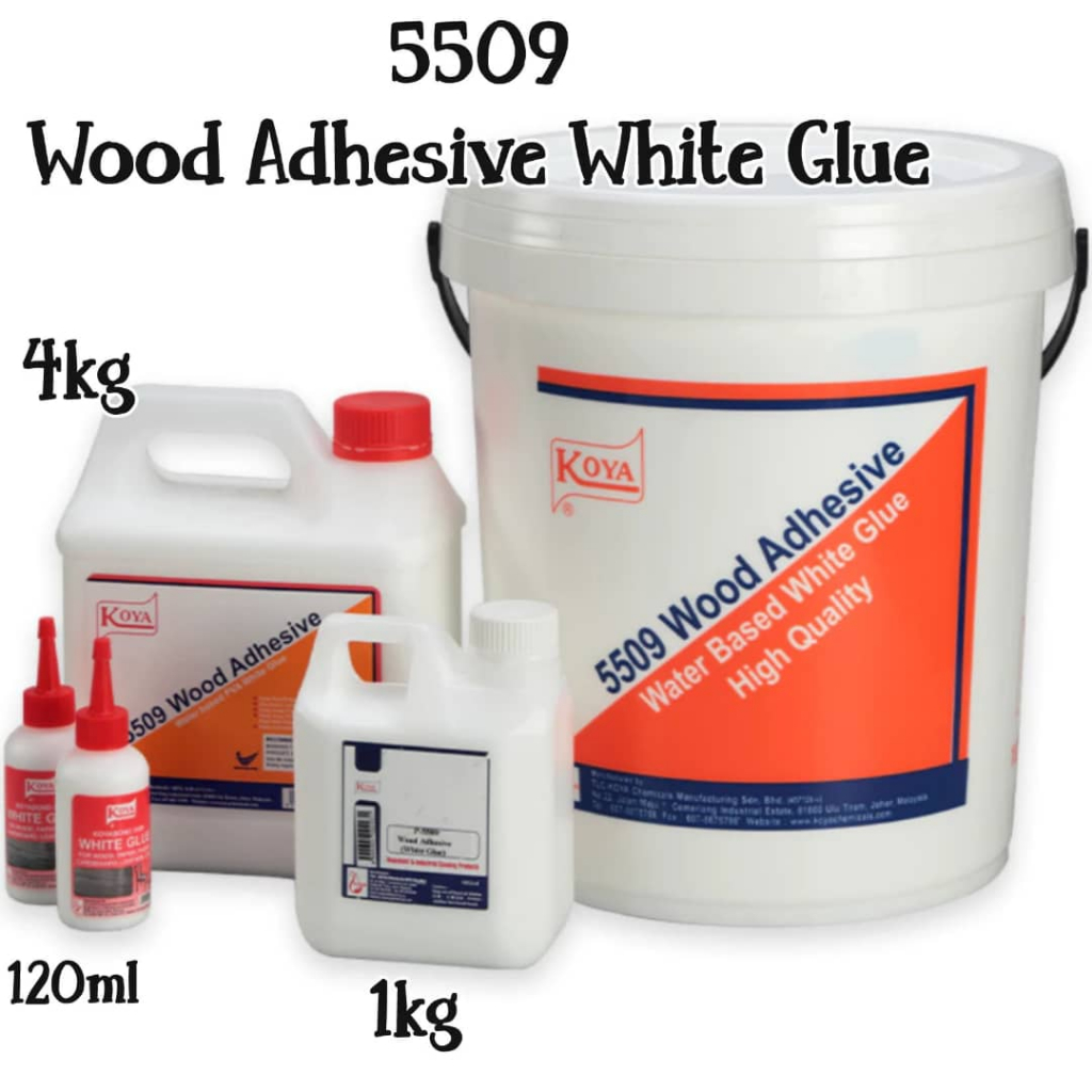 Koya P5509 Wood Adhesive White Glue/家私工业用白胶水 (4kg) Gam Kayu Gam Putih ...