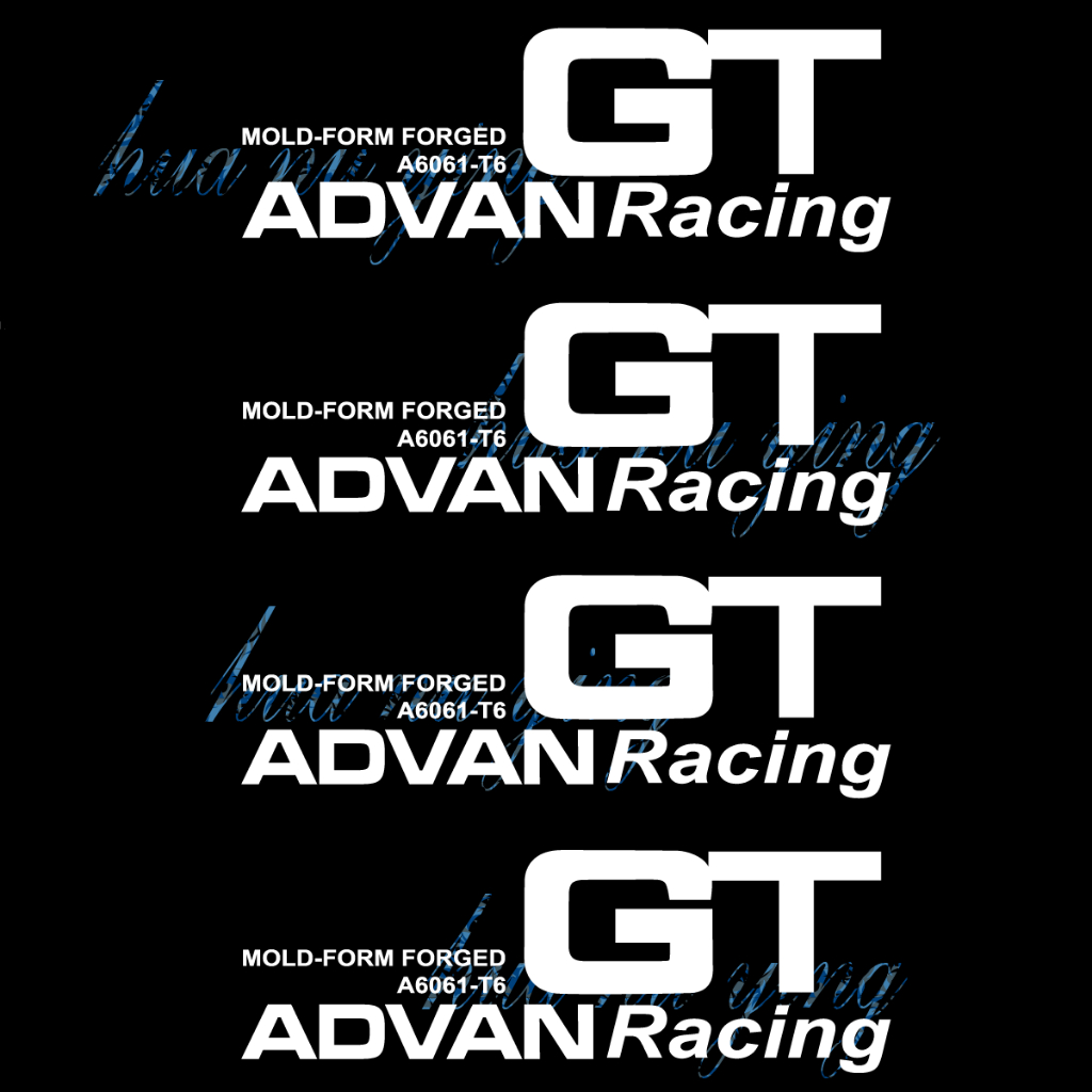 ADVAN RACING GT Spoke sticker Rim sticker | Shopee Malaysia