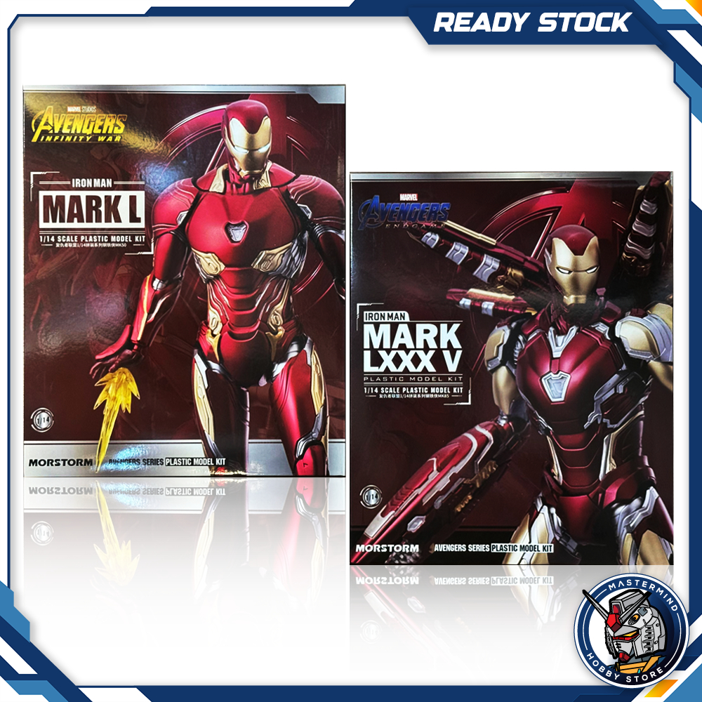 (Ready Stock) MORSTORM Magic Storm Iron Man MK85/MK50 Pre-Painted Assembly Model Official Marvel ...