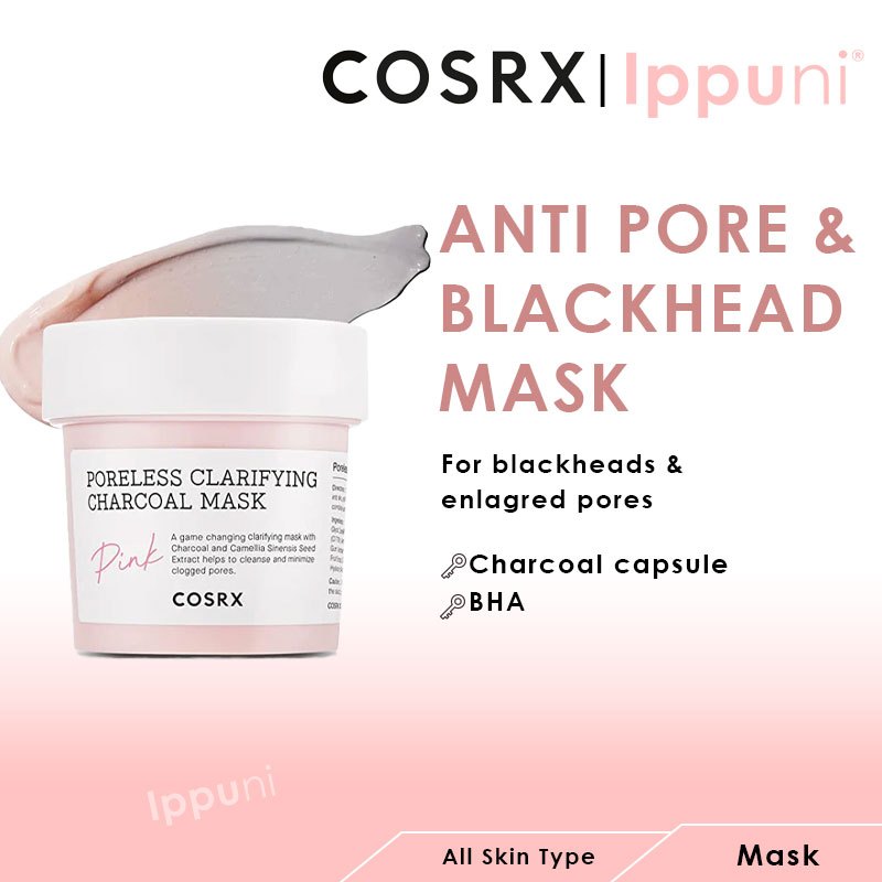 COSRX Poreless Clarifying Charcoal Mask Pink 110g | Shopee Malaysia