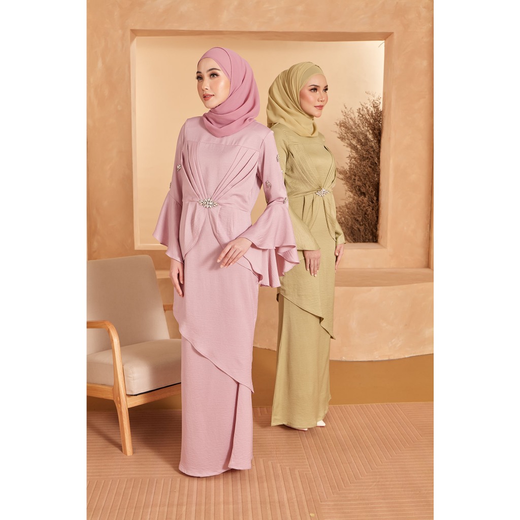 QAAMNIE Laura Kurung Dewasa Raya 2024 | Shopee Malaysia