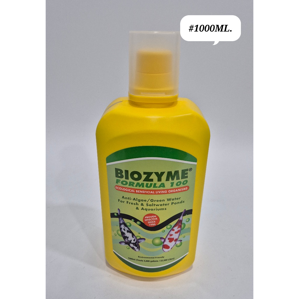 Biozyme 1Litre Formula 100 Pond Aquarium Fish Ecological Beneficial ...