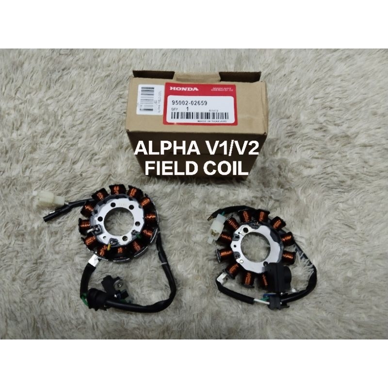 HONDA WAVE ALPHA CX V1 V2 FIELD COIL MAGNET COIL SECOND ORIGINAL FUEL ...