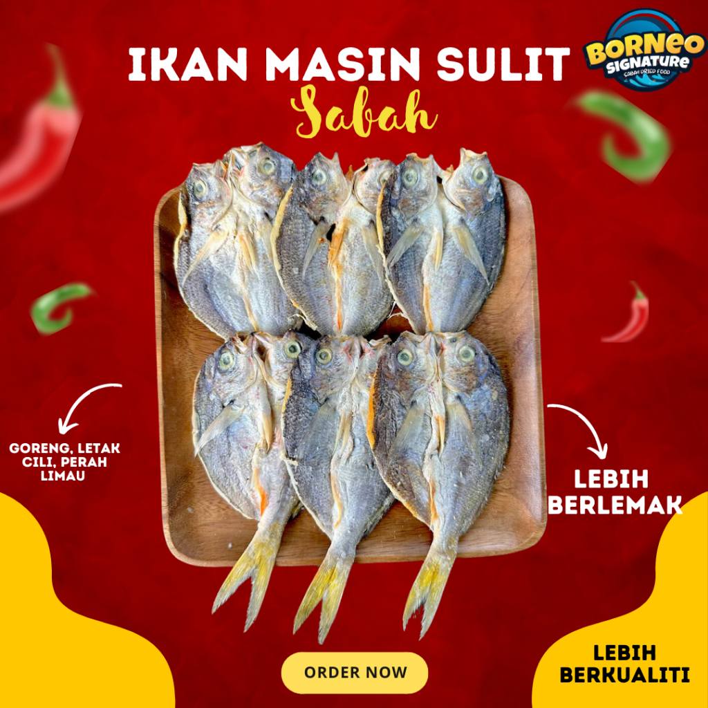NEW ! IKAN MASIN SULIT SABAH | ISI TEBAL DAN SEGAR | Shopee Malaysia