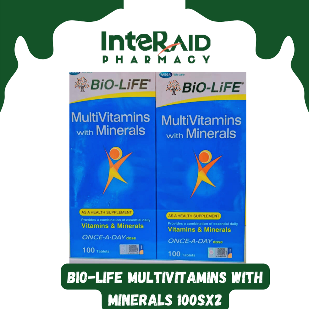 BIO-LIFE MULTIVITAMINS WITH MINERALS 100Sx2 | Shopee Malaysia