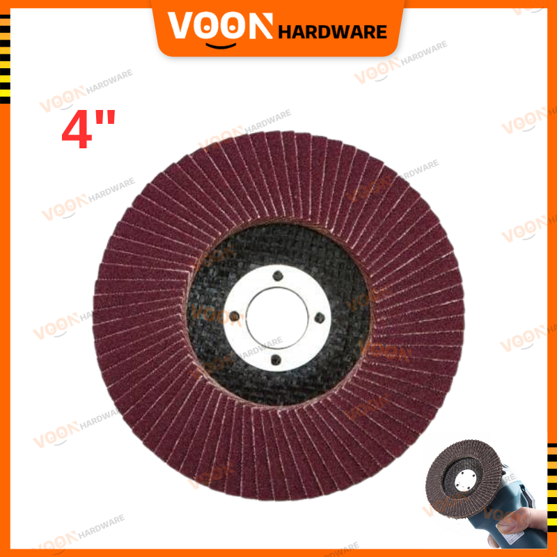 VOON 4” 100mm Flap Sanding Disc Sand Paper Abrasive Grinding Wheel ...
