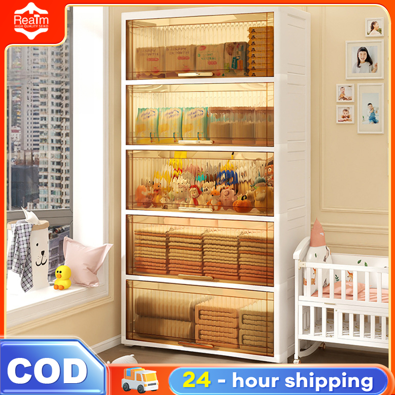 Kitchen Cabinet Pantry Storage Rack With Cover Multifunction Kotak ...