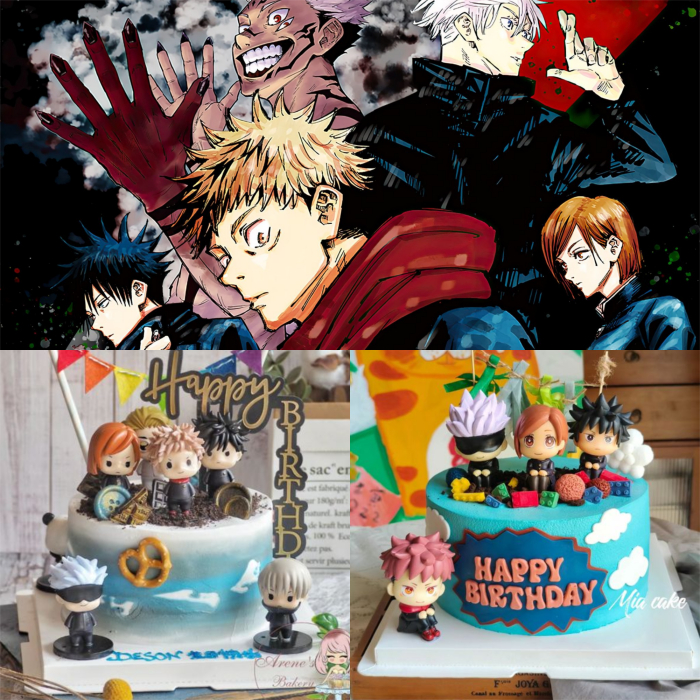 【JS Bakery Store】Jujutsu Kaisen Anime Cartoon Figurine Cake Decoration ...