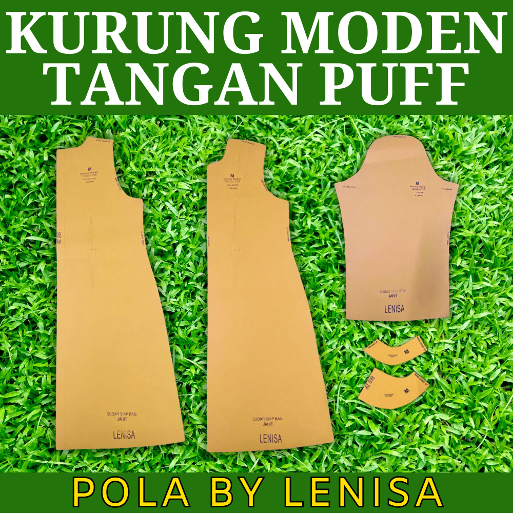 Kurung Moden Tangan Puff [ Pola Dewasa ] Pola Premium By Lenisa ...