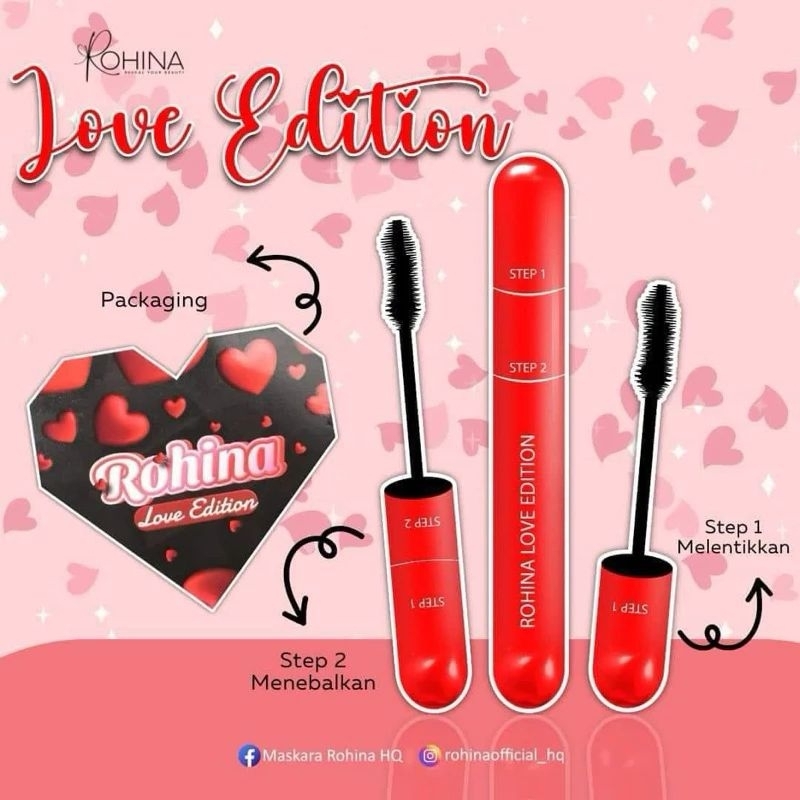MASCARA ROHINA LOVE EDITION_ GOLD EDITION_LIMITED EDITION 2024 | Shopee ...