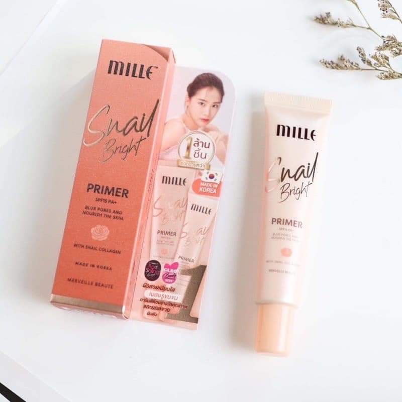 MILLE SNAIL BRIGHT PRIMER (8G) | Shopee Malaysia