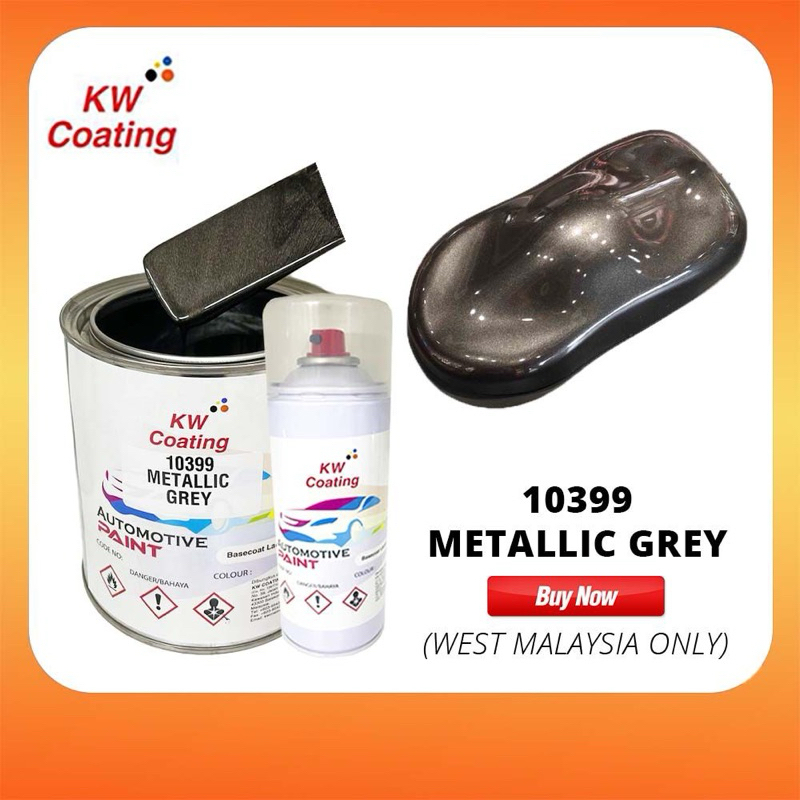 KW 2k Paint 10399 Metallic Grey Kereta 10399 Metallic Grey Cat Kereta ...