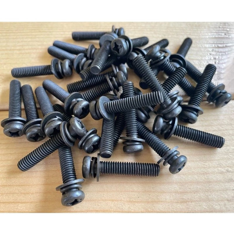 Skru screw bolt saiz 10 / M6 bunga washer lock motor motorcycle yamaha ...