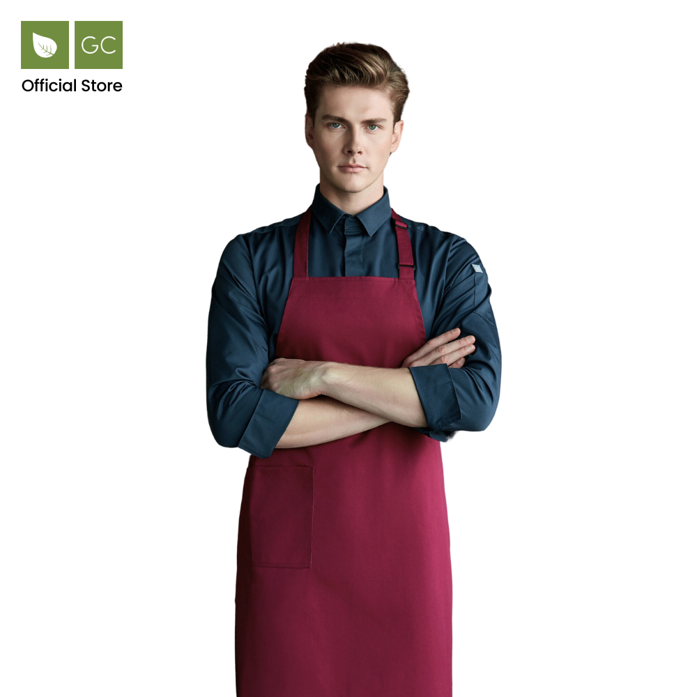 Maroon Bib Apron, Kitchen Apron | Shopee Malaysia