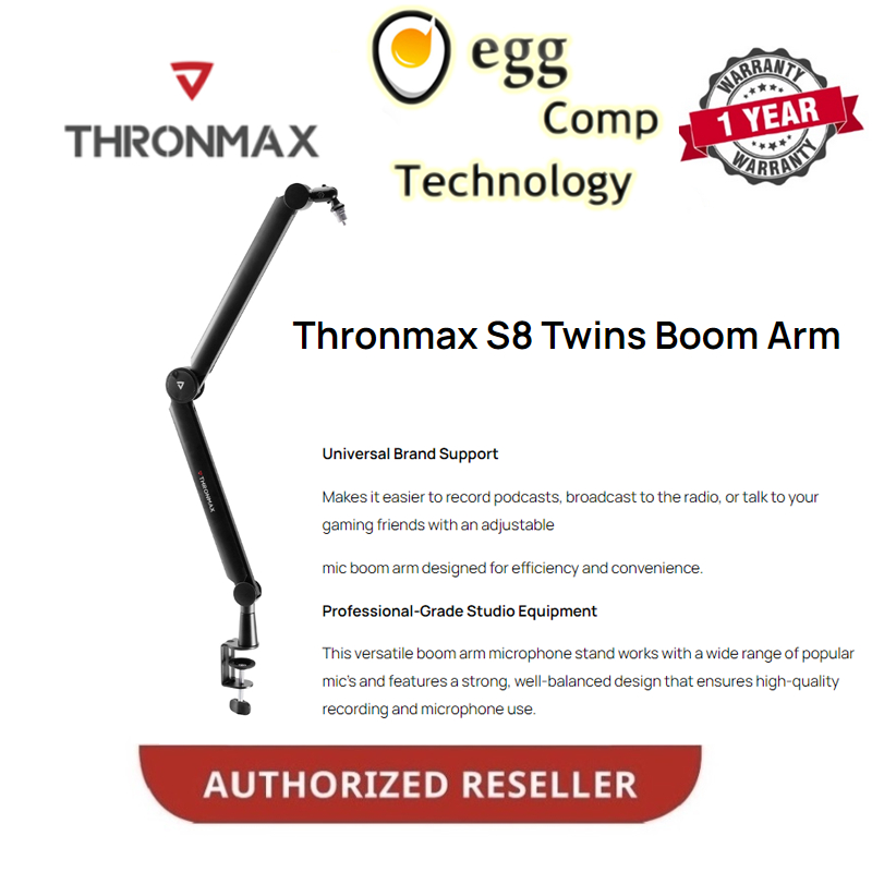 Thronmax Zoom S3 / S8 Premium Home Studio Broadcast Boom Arm | Shopee Malaysia