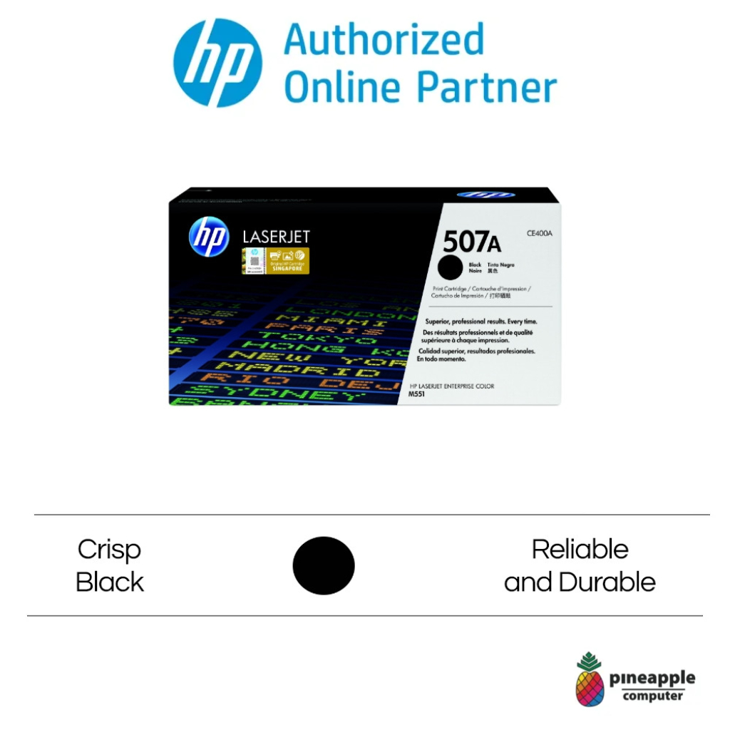 HP 507A 507X Cyan Magenta Yellow Black Original LaserJet Toner ...